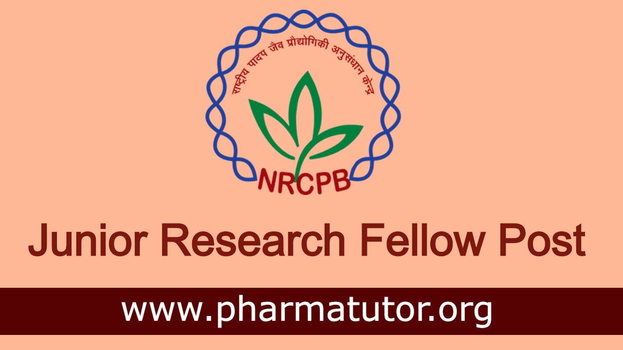 Walk in interview for Junior Research Fellow at NIPB | PharmaTutor