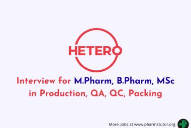 Anthea Pharma Walk in Drive for M.Pharm, B.Pharm, MSc in Quality Control | PharmaTutor